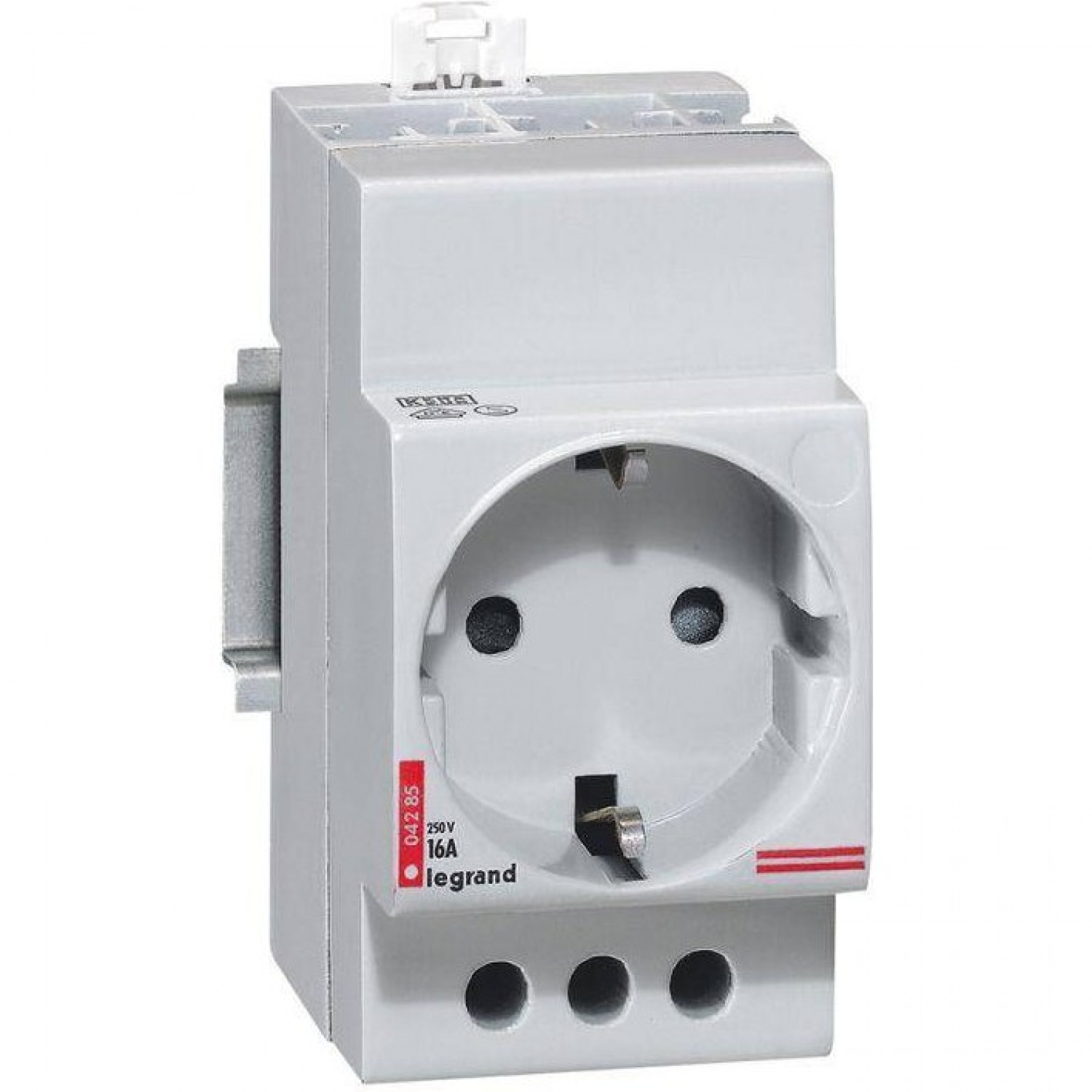 Розетка на DIN-рейку LEGRAND нем. станд. 2К+З 16А 04285. Купить на ...